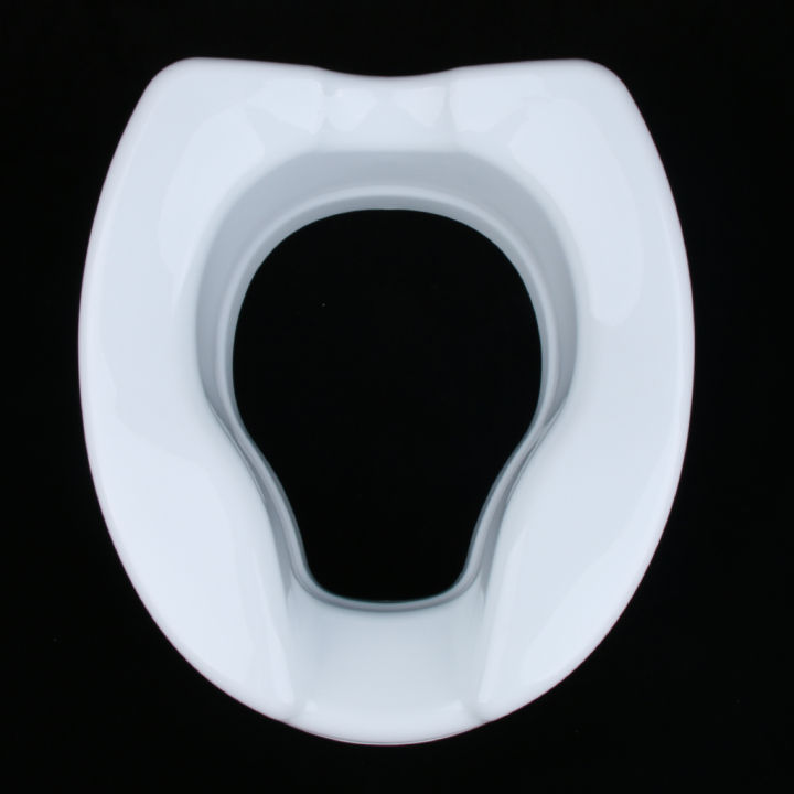 LazaraHome Easy Use 4 Inch Toilet Seat Riser Raised Elevated Safety ...