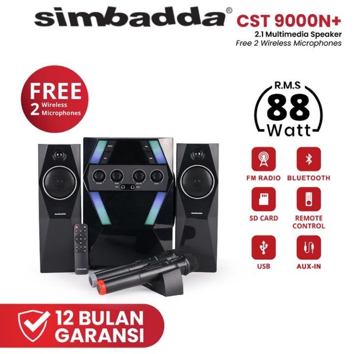 SIMBADDA CST 9000N+ - Speaker Bluetooth 9000 N+ Subwoofer Mega Bass ...