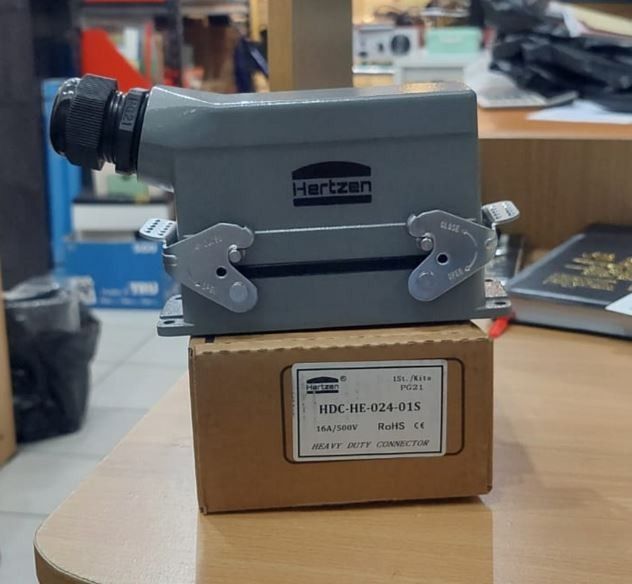 Heavy duty connector 24 pin HDC HE 024 Hertzen bukan Harting A3 TERJAMIN | Lazada Indonesia