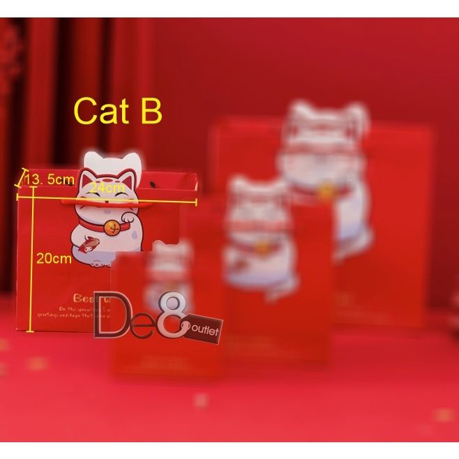 [Huat] Hard Card CNY Paper Bag / Chinese New Year Paper Bag / 农历新年纸袋 ...