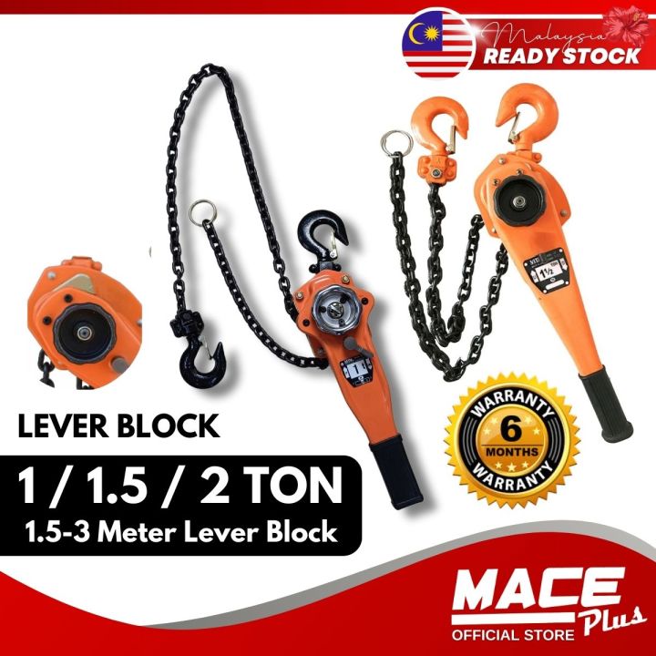 1 / 1.5 / 2 Ton x 1.5m / 3m Lever Block Chain Hoist Hand Operated Lever Block Manual Chain Hoist ...
