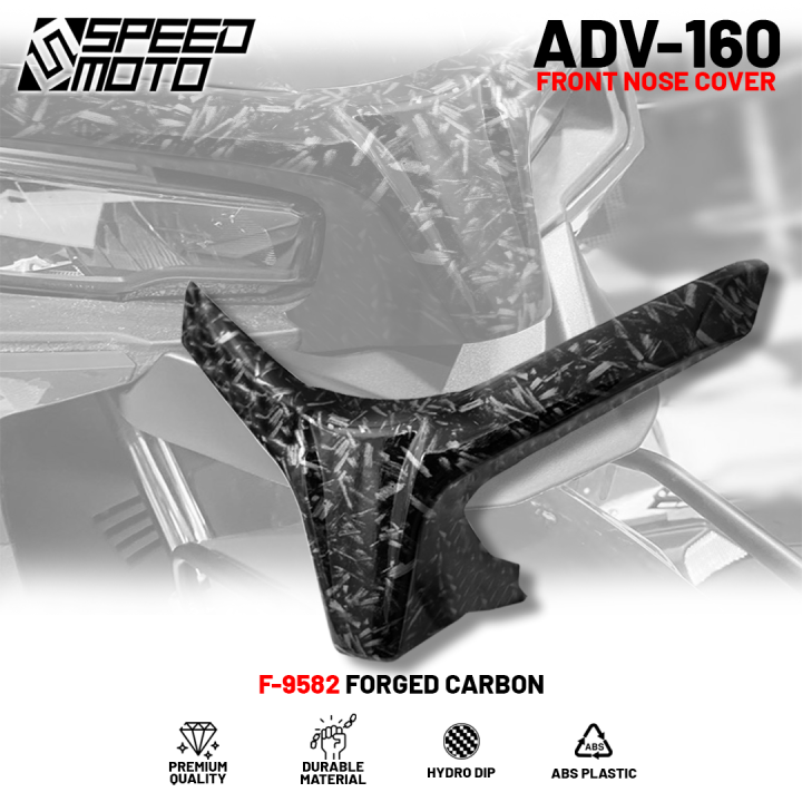 HONDA ADV 160 FRONT NOSE COVER FORGED CARBON HEADLIGHT PROTECTION FOR ...