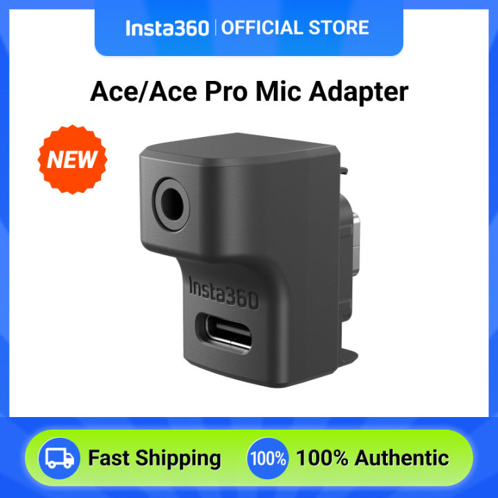 1x Insta360 Ace/Ace Pro เมาท์มาตรฐานไมโครโฟนภายนอกแดปเตอร์สำหรับกล้องของคุณประเภท-C | Lazada.co.th