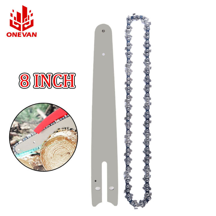 ONEVAN 8 Inch Chain Guide Set 45 Knots Electric Chainsaw Chains and ...
