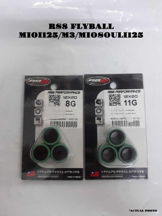 RS8 PERFORMANCE FLYBALL WEIGHT ROLLER SET 3PCS. COMPATIBLE: MIOI125, M3 ...