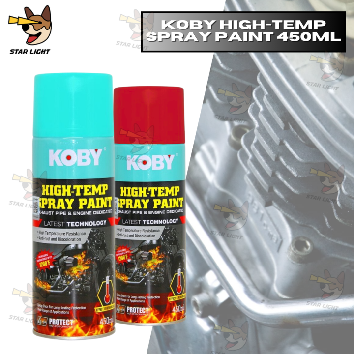 MOTORCYCLE CARE ORIGINAL KOBY HIGH-TEMP SPRAY PAINT 450ML MOTORCYCLE ...