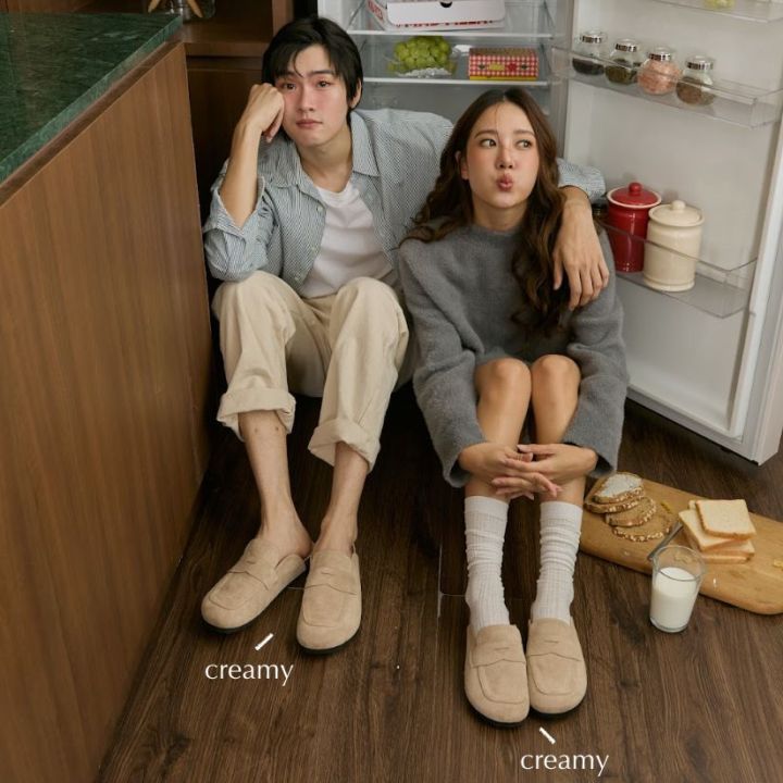 Minx รุ่น Wynn slipper รองเท้าสลิปเปอร์ หนังกลับ | Lazada.co.th