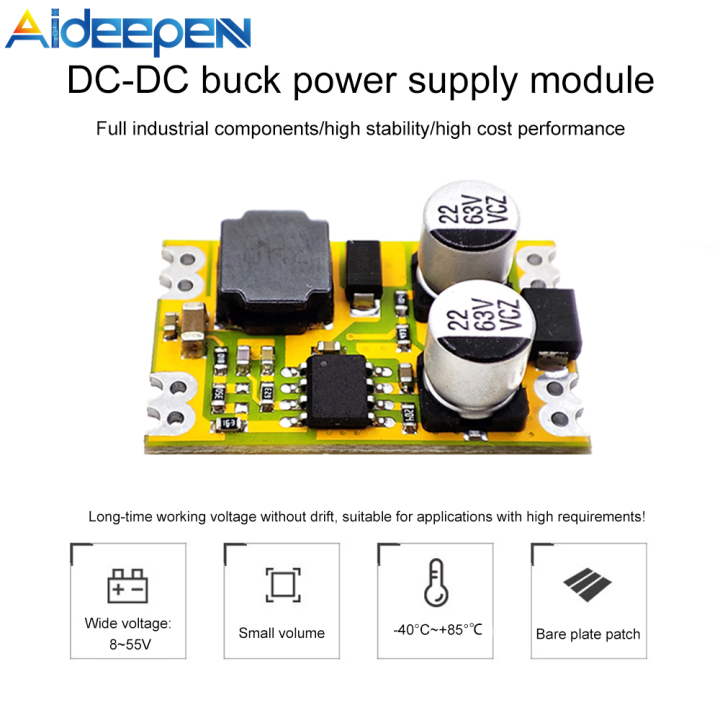 Aideepen DC to DC High Efficiency Voltage Regulator 8-55V Buck ...