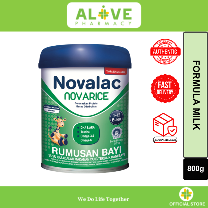 NOVALAC NOVARICE INFANT FORMULA 800G (0 - 12 months formula) | Lazada