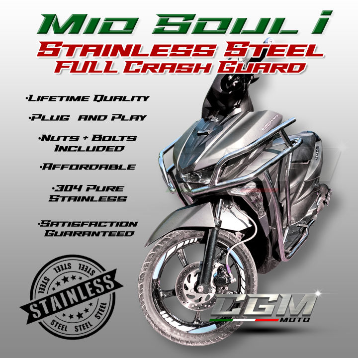 ⭐️Full Crash Guard YAMAHA MIO SOUL I 125 Full Body Armor Pure 304 ...