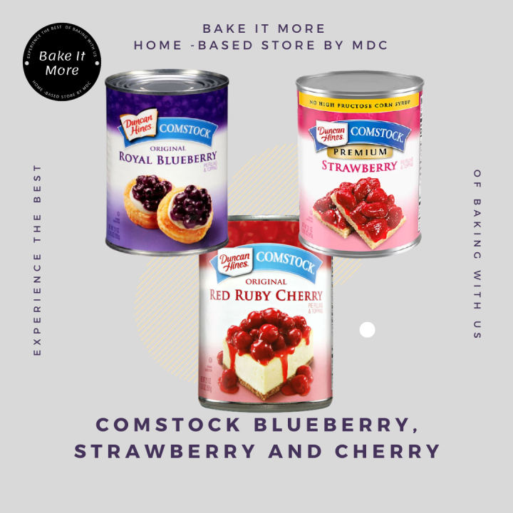 Comstock Blueberry | Strawberry Pie | Red Ruby Cherry Filling and ...