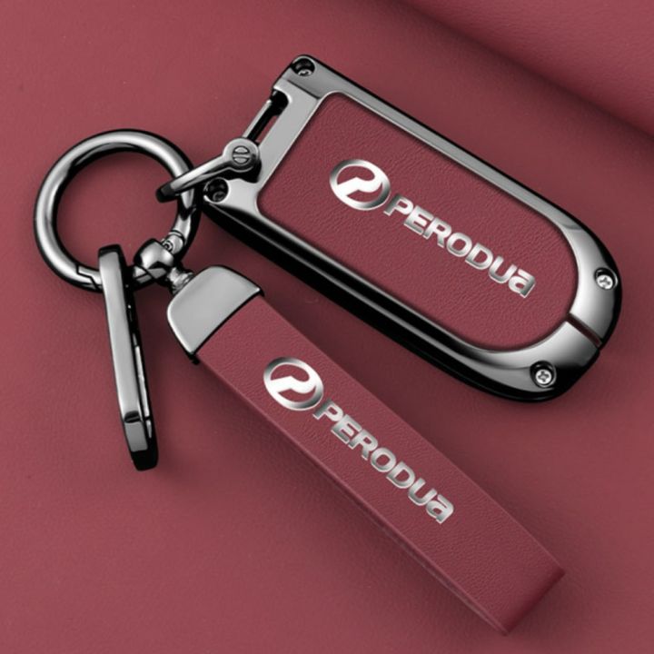 Zinc Alloy Leather Smart Remote Car Key Fob Shell Case Cover Holder ...