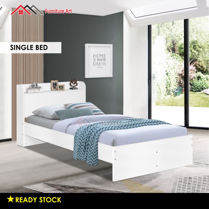 Furniture Art Single Bed Frame/ Katil Single/ Single Bed/ Katil Budak ...