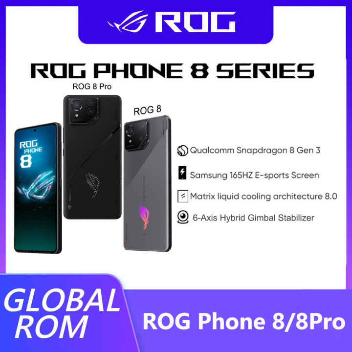 ROG Phone 8/8 Pro 5G Smartphone Snapdragon 8 Gen 3 6.78'' 165HZ E ...