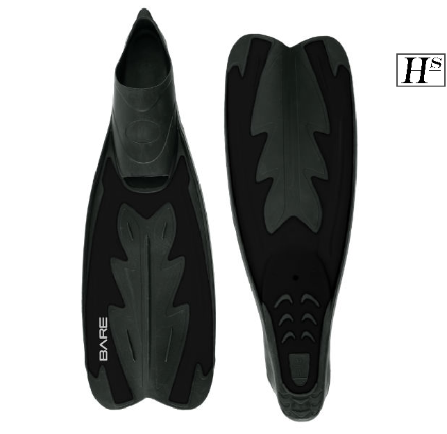 [CLEARANCE] BARE FASTBACK VR FULL FOOT FIN SCUBA DIVING | Lazada