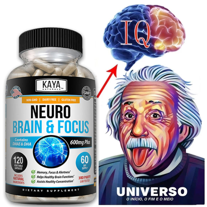 Neuro Brain & Focus 60/120 Capsules, Healthy Memory Function, Clarity ...