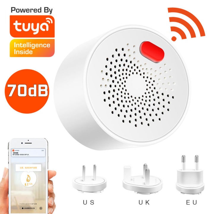WIFI gas sensor TUYA Smart Gas Home fire sensing smoke sensing wireless ...