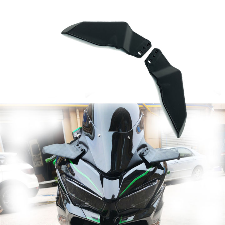 REALZION Universal Racing Aerodynamic Winglet SIDE MIRROR Motorcycle ...