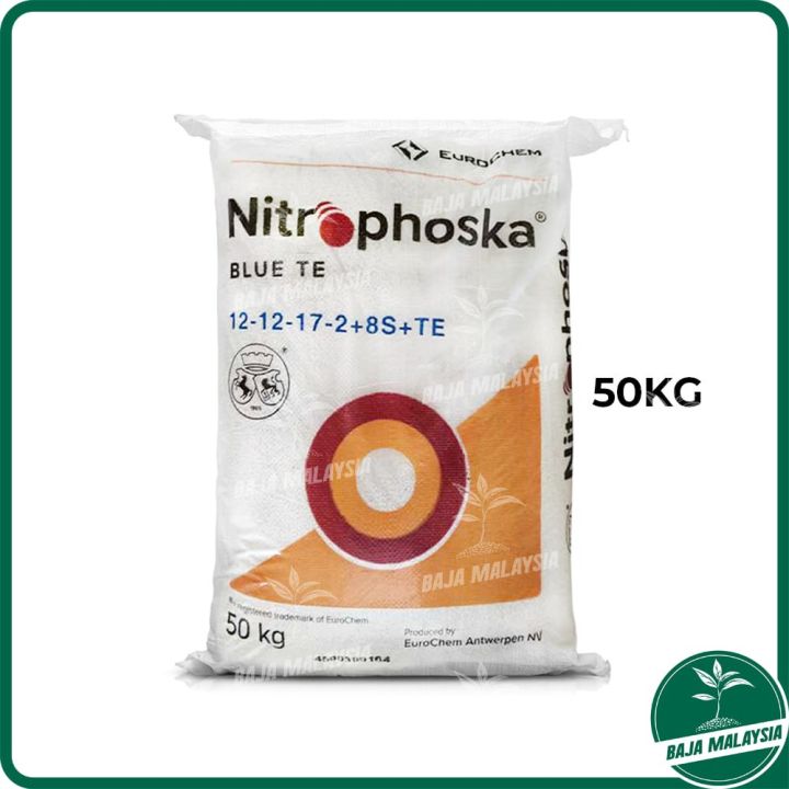 BM Nitrophoska Blue TE 12-12-17-2+8S+TE 50kg Baja Biru Behn Meyer ...