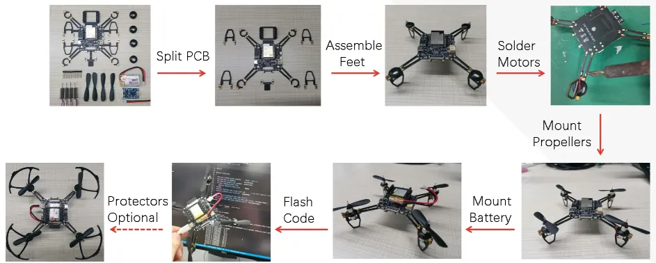 ESP32S2 ESP32 Flight Control Open Source Quadcopter ESP-Drone Drone ...