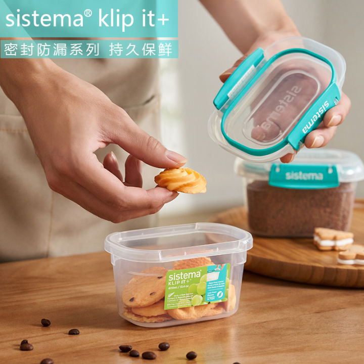 New Zealand sistema sealed, leak proof, fresh lunch box, fruit Dim sum ...