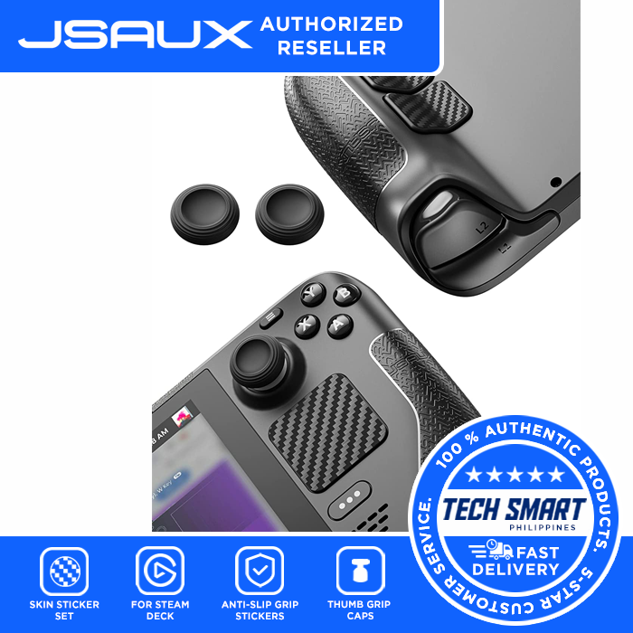JSAUX Skin Stickers Set Compatible for Steam Deck, Anti-Slip Grip ...