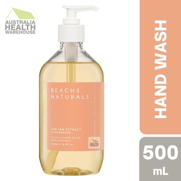 Beach Rd. Naturals Paw Paw Extract & Mandarin Hand Wash 500mL | Lazada ...