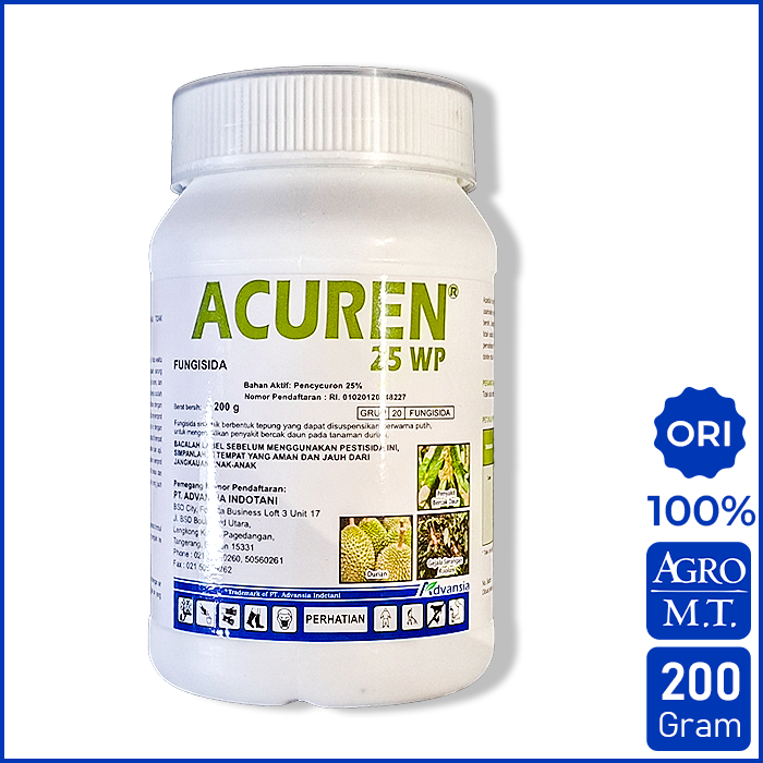 Fungisida ACUREN 25 WP Untuk Hawar Daun Durian, Padi, dan Sawi (200 gram) - Advansia | Lazada ...