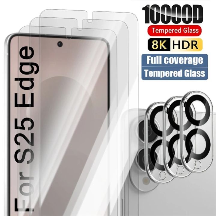 Protective Tempered Glass for Samsung Galaxy S25 Edge Clear Anti ...