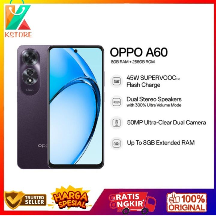 OPPO A60 8/128 & 8/256 NEW GARANSI RESMI | Lazada Indonesia