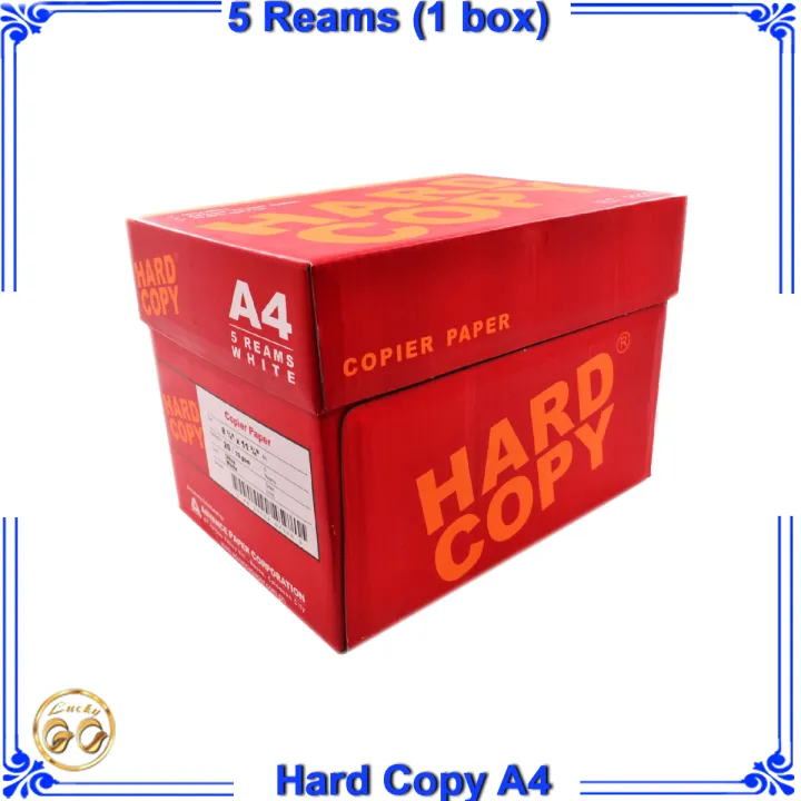 Hard Copy A4 Size 1 Box (5 Reams) | Lazada PH