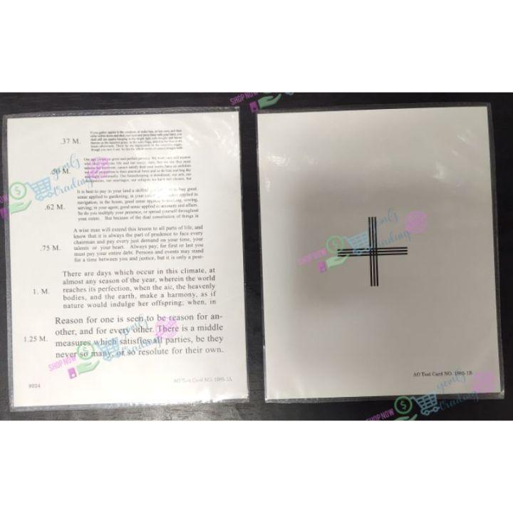 COD Jaeger chart pocket eye chart | Lazada PH