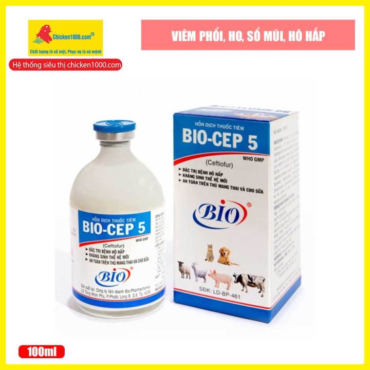 Thuốc Thú Y Cep 5 Bio Trị Viêm Phổi, Ho Trên Dê, Heo, Bò, Cừu | Lazada.vn