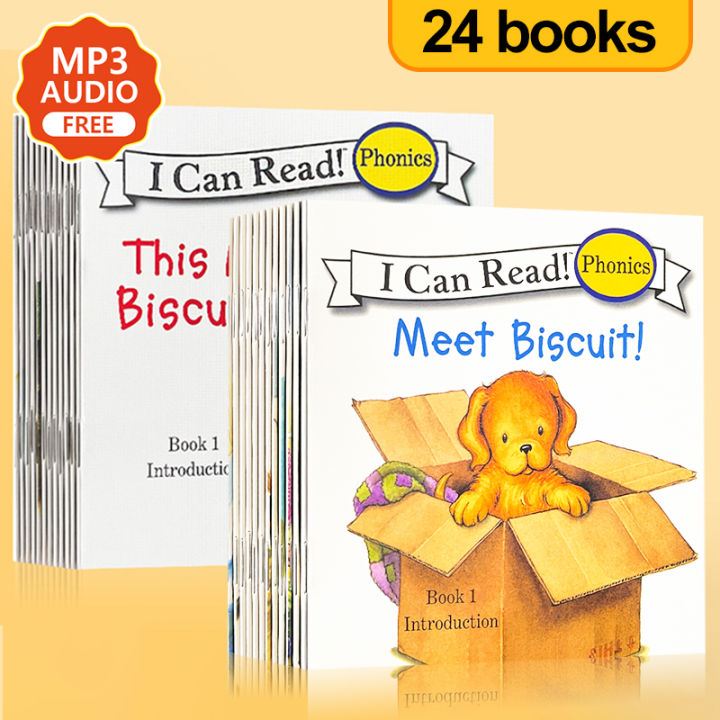 12 / 24 books I Can Read Biscuit Series Picture Books Long Vowel sounds ...