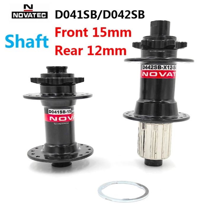 Novatec Hub D041SB D042SB MTB Hub Bike Shaft Front 15x100mm/Rear ...