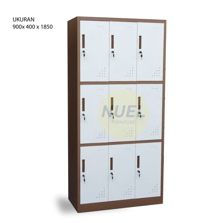 Loker Besi / Locker Besi / Kabinet Besi / Loker Besi 9 Pintu | Lazada Indonesia