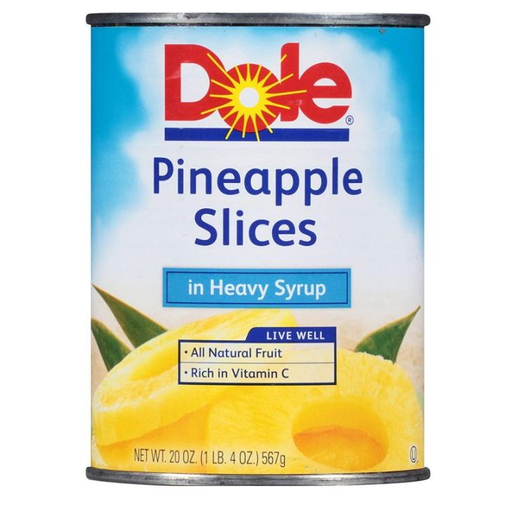 ใหม่ล่าสุด! โดล สับปะรดแว่นในน้ำเชื่อม 567 กรัม x 3 กระป๋อง Dole Pineapple Slices in Syrup 567g ...