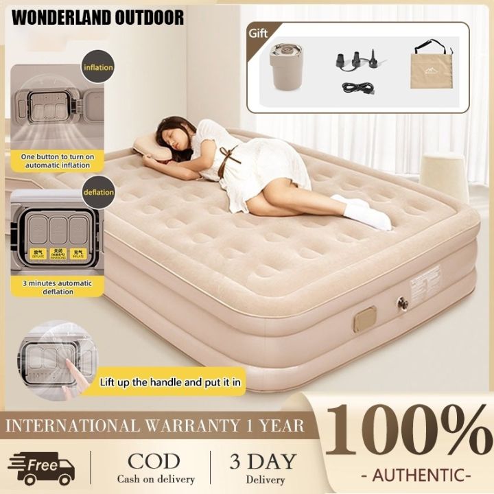 Kasur Tiup Air Bed Queen Size Paket Kasur Tiup Matras Kemah Indoor dan ...