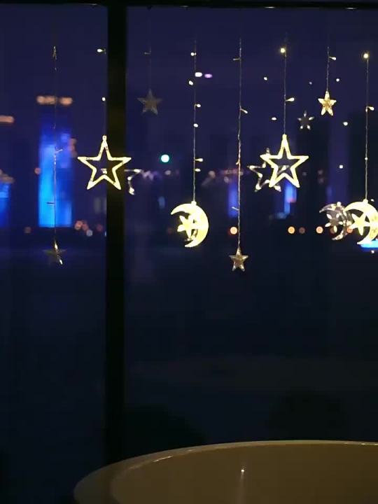 LED Star Lights Colored Lantern Flashing Strings of Starry Sky Birthday ...
