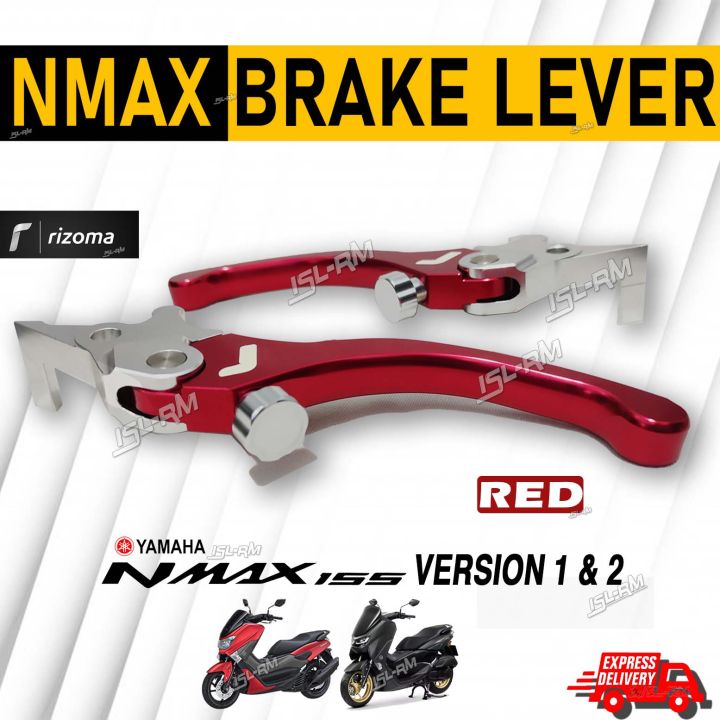 Nmax 2020 Nmax version 1 & 2 Brake lever Rizoma brand Red Plug and play ...