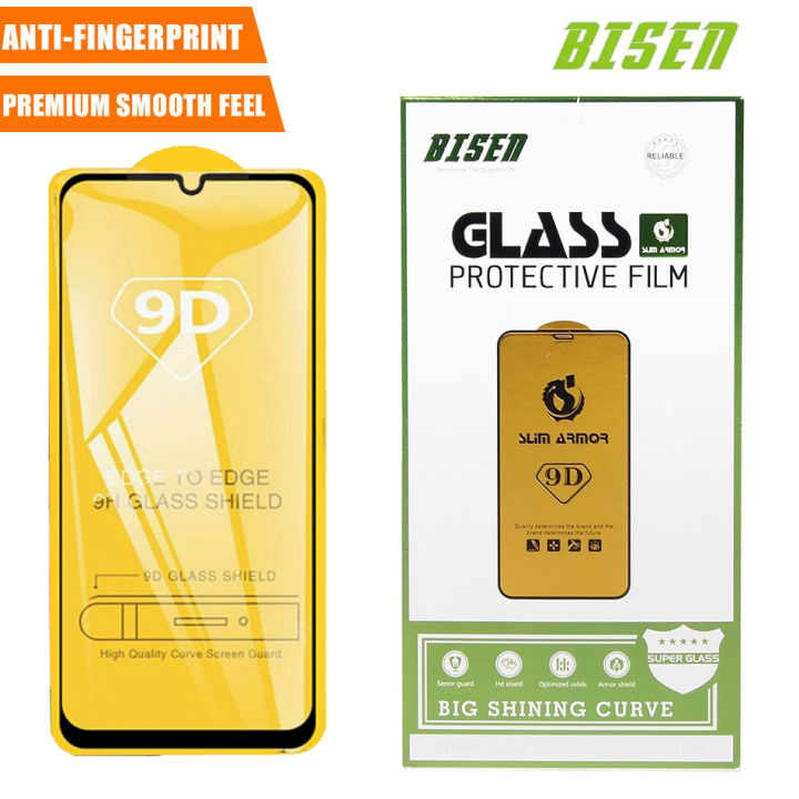 BISEN Premium HD Full Smooth Feel Thick Glass Anti-Fingerprint ...