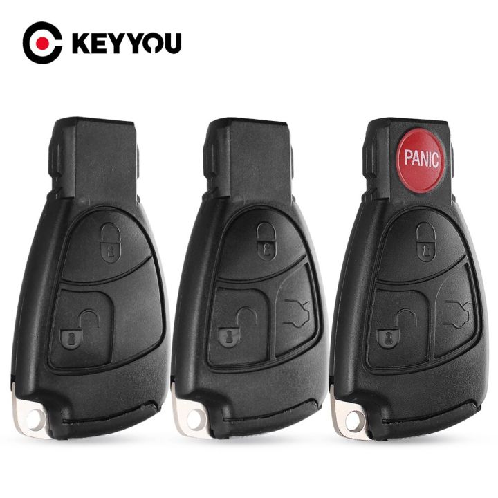 KEYYOU 2/3/4ปุ่มซองใส่กุญแจ Mobil Remote Control สำหรับ Mercedes Benz B C E ML S CLK CL W211 ...