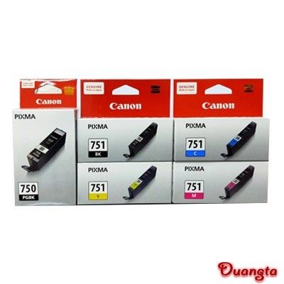 (พร้อมส่ง) ตลับหมึกอิงค์เจ็ท PGI-750 BK Canon ใช้กับพริ้นเตอร์อิงค์เจ็ท ...