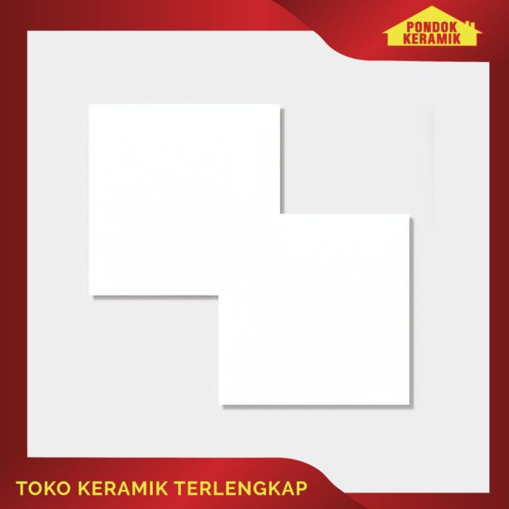 KERAMIK LANTAI ASIA TILE 40X40 MURANO PUTIH POLOS | Lazada Indonesia