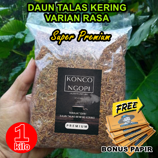 Olahan Daun Talas Kering 1kg Varian Rasa Super + GRATIS PAPER (PAKET ...