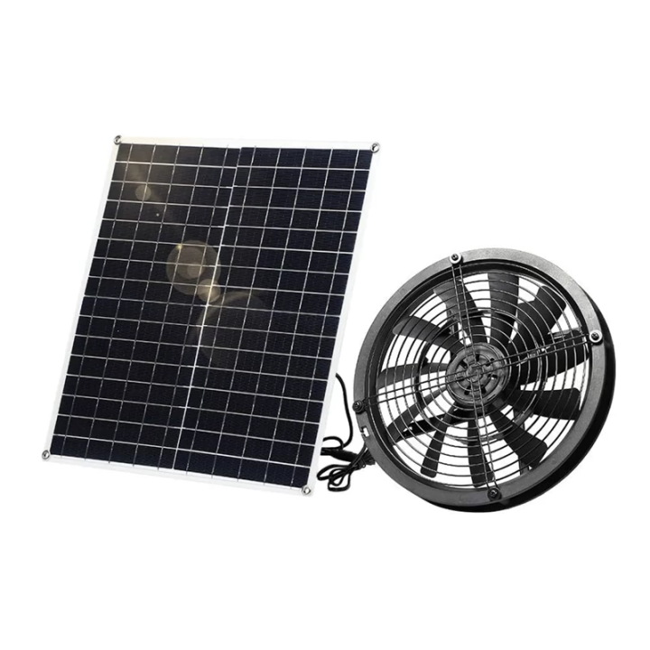 Solar Operated Air Fan 9.8 Inch for Agricultural Sheds Tents Offices ...