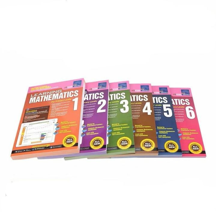 [6 books /set ]Primary school 1-6 Singapore mathematics exercise book ...