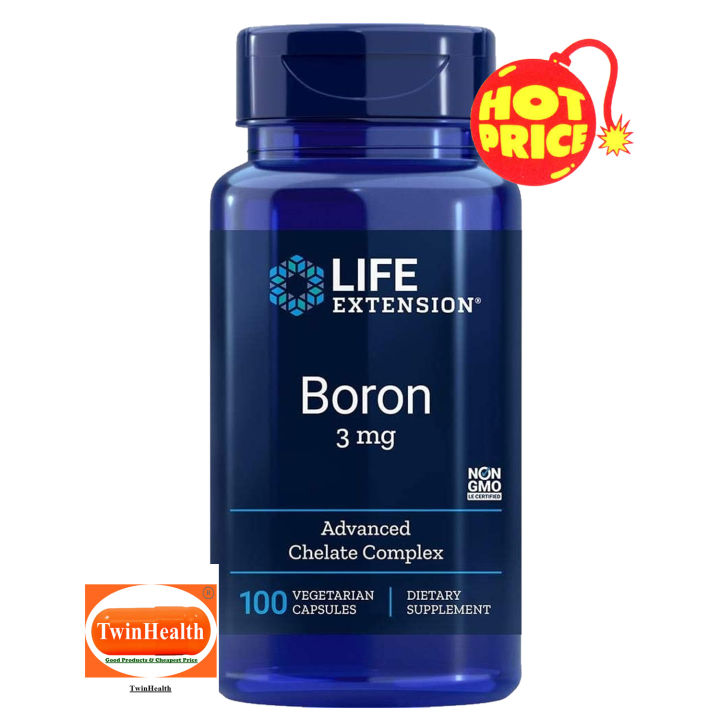 Life Extension Boron 3 mg / 100 vegetarian capsules | Lazada.co.th