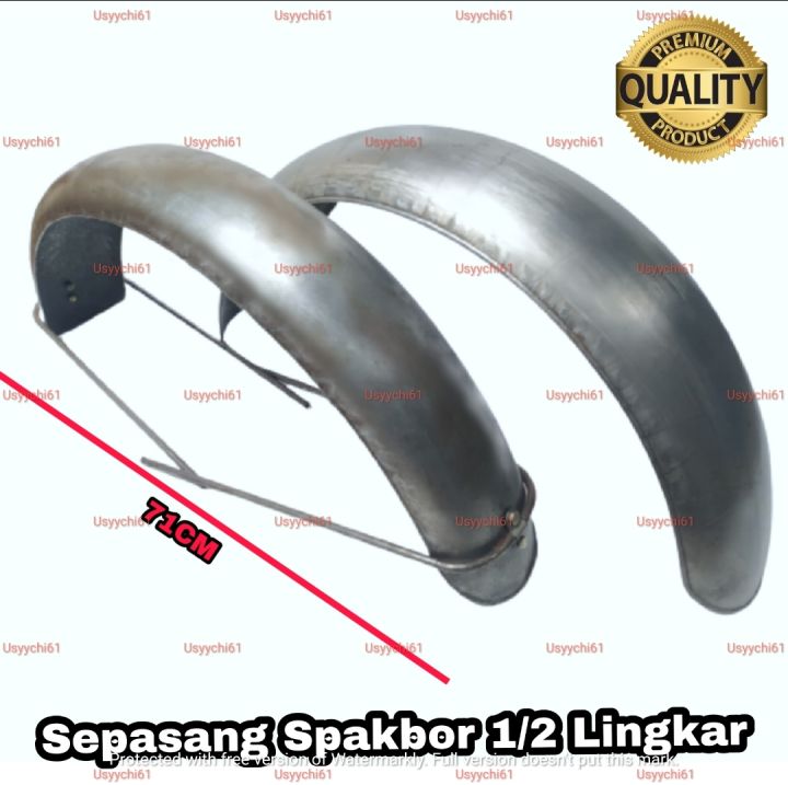 Fender Spakbor Slebor Sepasang Depan Bracket Belakang Jumbo 1/2 Lingkar ...