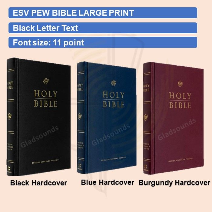 ESV Pew and Worship Bible | Large Print | Hardcover | Lazada